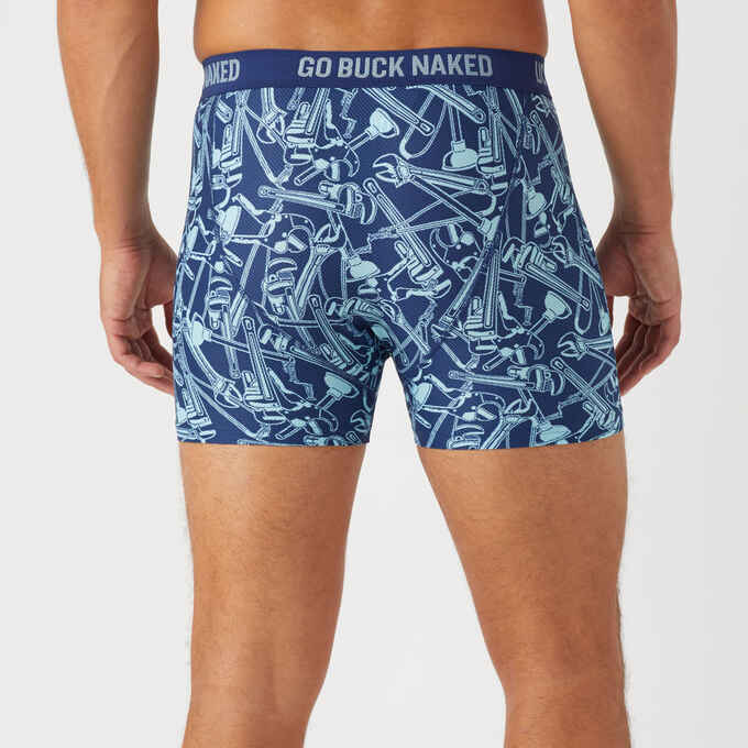 Mens Go Buck Naked Pattern Short Boxer Briefs Duluth Trading Company